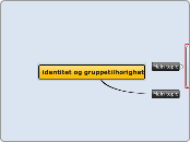 identitet og gruppet - Mind Map